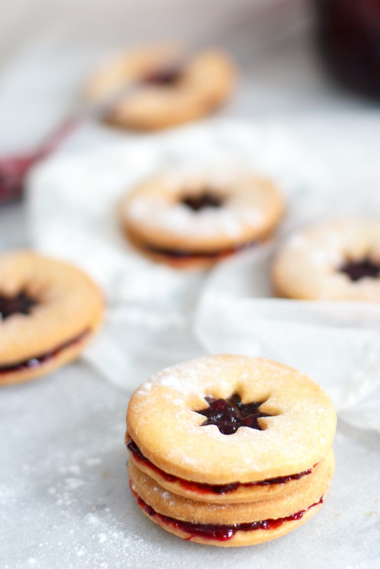 Kerstige jamkoekjes - Zoetrecepten